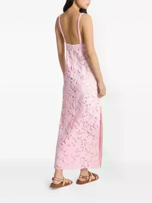 Michael Kors Corded Lace Maxi Dress - Pink