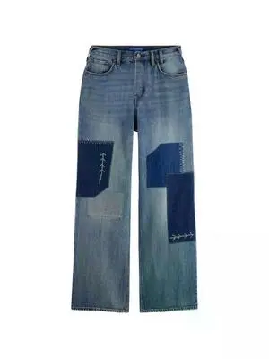 Scotch & Soda Patchwork Embroidered Jeans