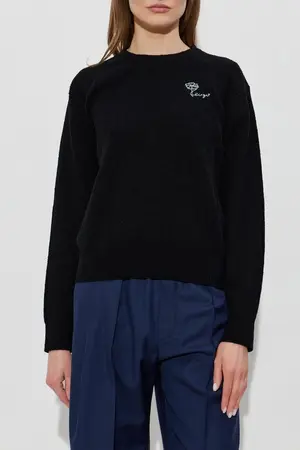 Kenzo Knit Sweater With Embroidered Logo