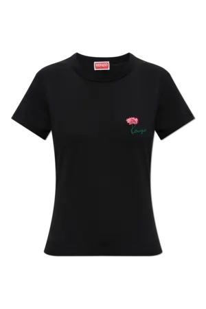 Kenzo Embroidered Flower Logo T-shirt