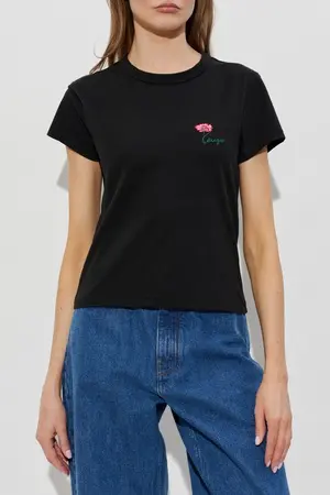 Kenzo Embroidered Flower Logo T-shirt