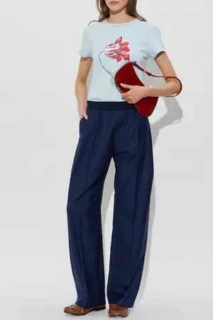 Kenzo Tulip Graphic" Cotton Knit T-shirt