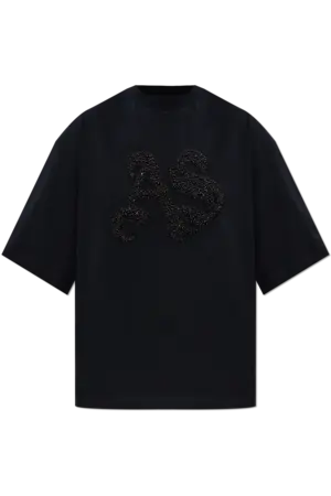 ALLSAINTS As" Crystal Appliqué Oversized T-shirt
