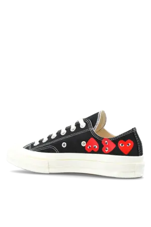 Play Comme Des Garcon X Converse Low Top Sneakers - Black