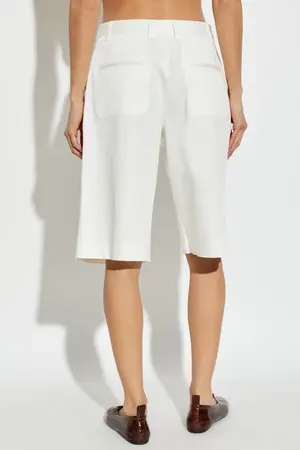 Matteau Bermuda Shorts With Pockets - White