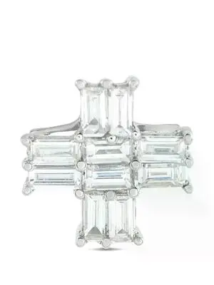 LB EXCLUSIVE 18k White Gold Diamond Cross Pendant