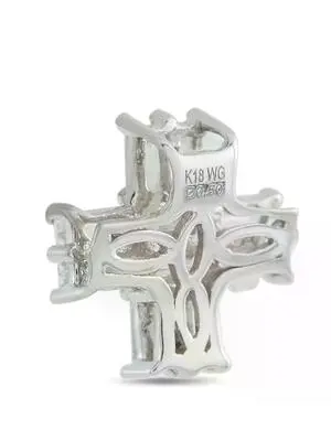 LB EXCLUSIVE 18k White Gold Diamond Cross Pendant