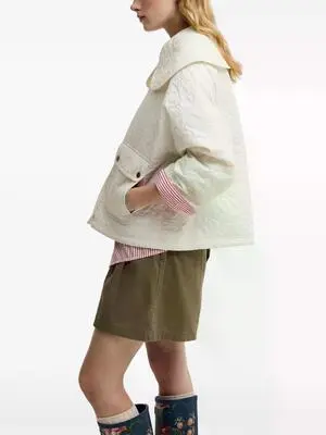 Barbour X Farm Rio Quilted Jacket With Floral Embroidery