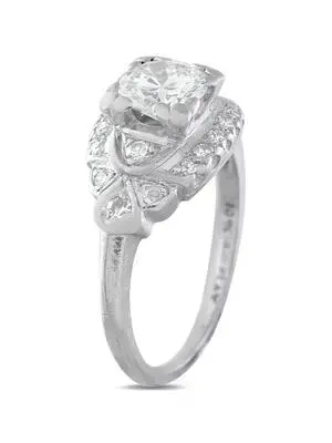 LB EXCLUSIVE Platinum Diamond Engagement Ring - Silver