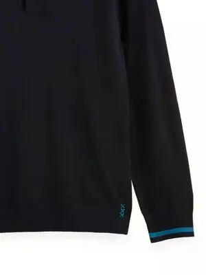 Scotch & Soda Long-sleeve Knitted Polo Shirt