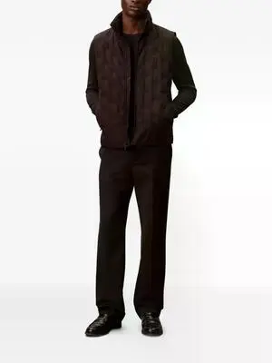 Calvin Klein Quilted Logo Patch Gilet - Black