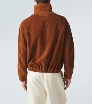Zegna Suede Bomber Jacket
