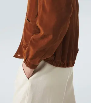 Zegna Suede Bomber Jacket
