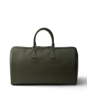 Prada Saffiano Leather Travel Bag - Green