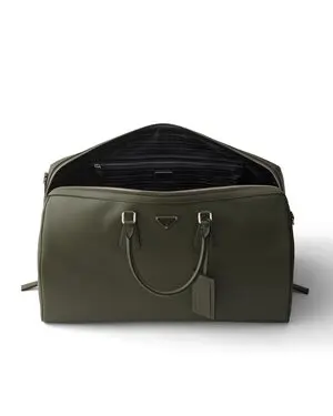 Prada Saffiano Leather Travel Bag - Green