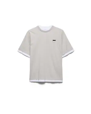 Prada Cotton T-hirt - Grey