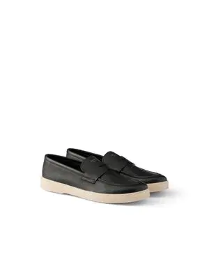 Prada Leather Loafers - Black