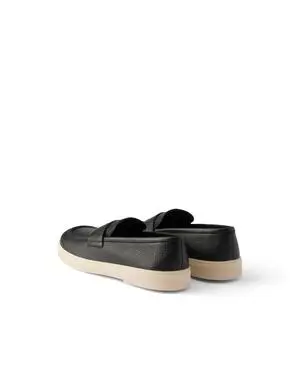 Prada Leather Loafers - Black
