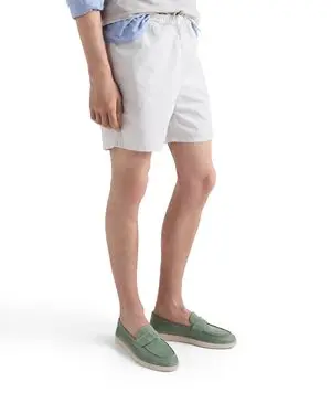 Prada Suede Loafers - Green