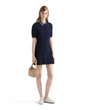 Prada Openwork Cotton Mini-dress