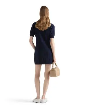Prada Openwork Cotton Mini-dress