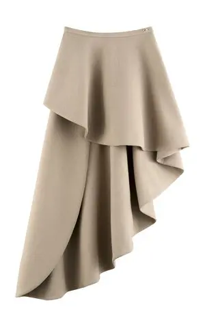 Arakii Spiral Asymmetrical Maxi Skirt - Neutral