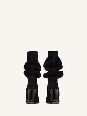Balmain Suede Leather Ankle Boots With Tassel