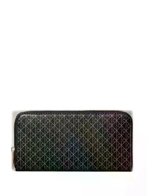 Calvin Klein Monogram-print Zip-around Wallet - Black