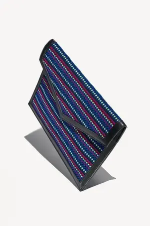 AMAMBAIH Large Woven Leather Folder Bag - Miro
