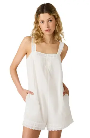 Steve Madden Odelle Sleeveless Tie Waist Romper