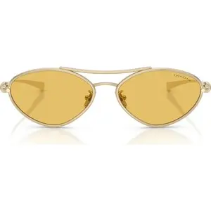 Tiffany & Co. Oval Sunglasses - Pale Gold/yellow