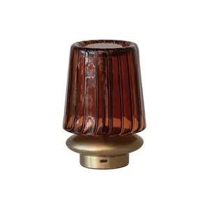 STORIED HOME Led Table Lamp With Touch Sensor - Yellow