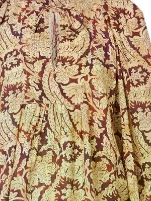 Ulla Johnson Floral Print Ruffled Blouse