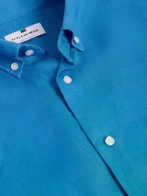 LOJA DAS MEIAS Button-down Collar Shirt - Blue