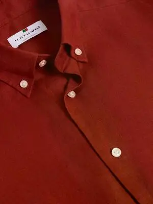 LOJA DAS MEIAS Button-down Long-sleeved Shirt - Red