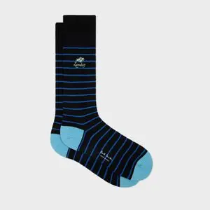 Paul Smith Striped Socks - Black