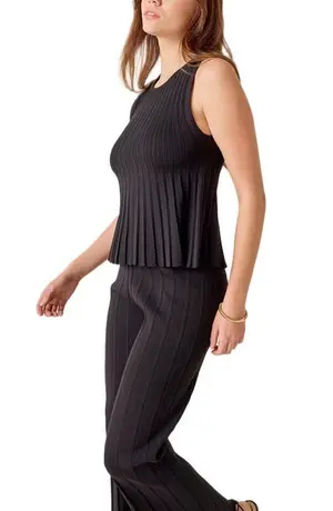 MARSY Ribbed Sweater Pants - Black