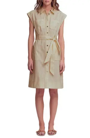 Boden Belted Shirt Dress With Short Sleeves