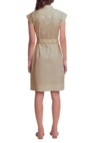 Boden Belted Shirt Dress With Short Sleeves