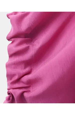 Mango Silk Puff Sleeve V-neck Nightgown