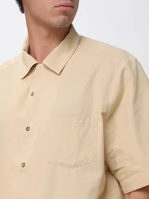 A.p.c. Short Sleeve Collared Shirt - Beige