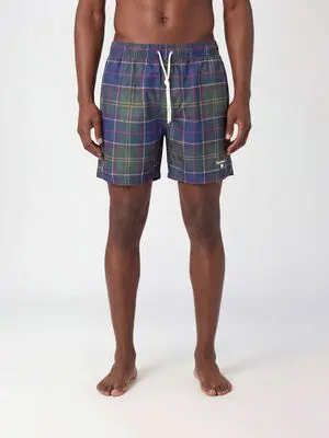 Barbour Plaid Swim Shorts - Green