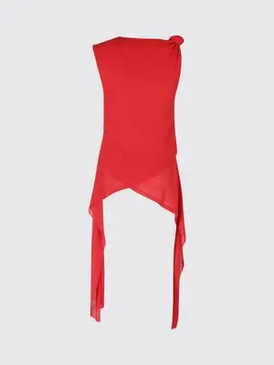 GANNI Asymmetrical Top - Red