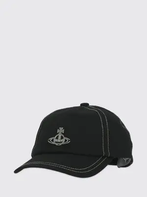 VIVIENNE WESTWOOD Baseball Cap With Orb Emblem - Black