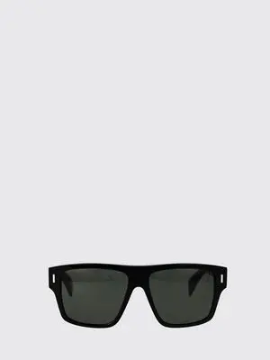 Alexander McQueen Oversized Square Shield Sunglasses In Acetate With Contrast Logo - Black