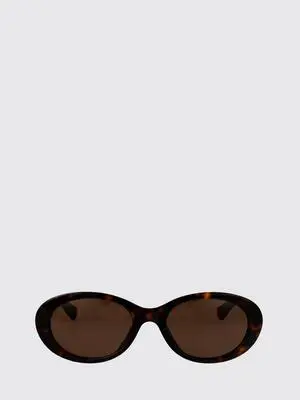 Bottega Veneta Oval Frame Sunglasses - Brown