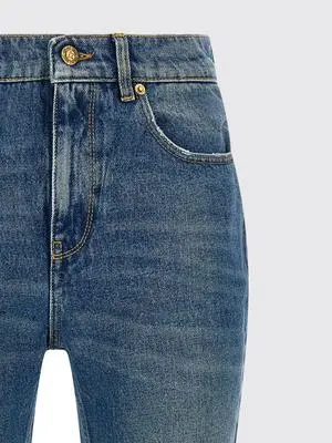 GOLDEN GOOSE Flared Cotton Denim Jeans - Blue
