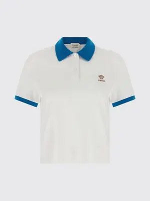 Versace Medusa Cotton Polo Shirt - Blue