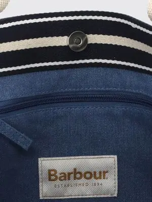 Barbour Emily Cotton Denim Tote Bag With Embroidered Logo - Blue