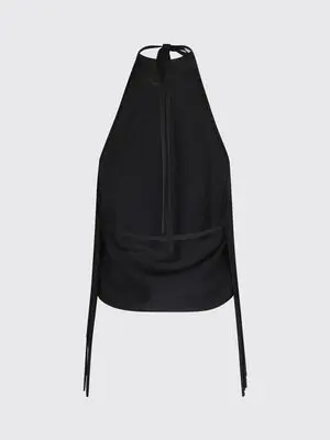 Pinko Halter Neck Top With Fringe Detail